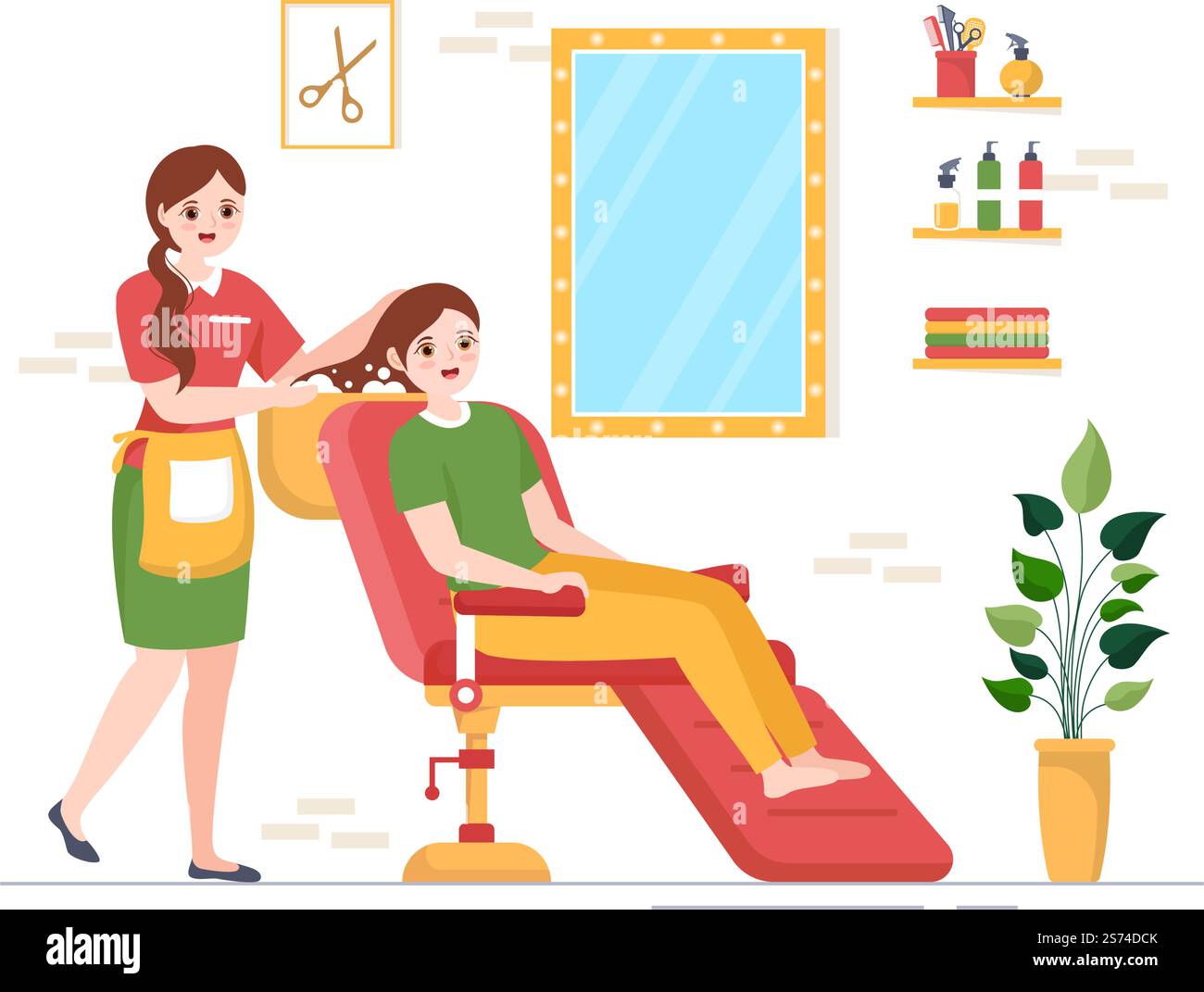 Male hairdresser sign mirror Cut Out Stock Images & Pictures - Alamy