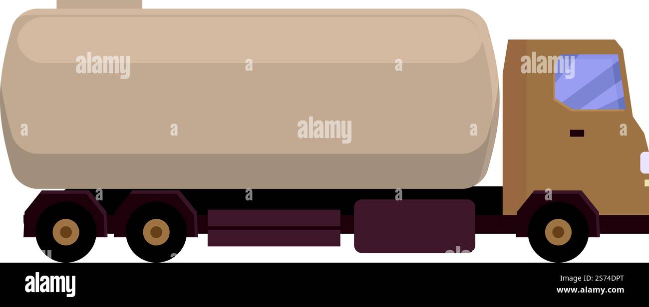 Tank icon cartoon vector. Tanker truck. Gasoline cistern. Tank icon ...