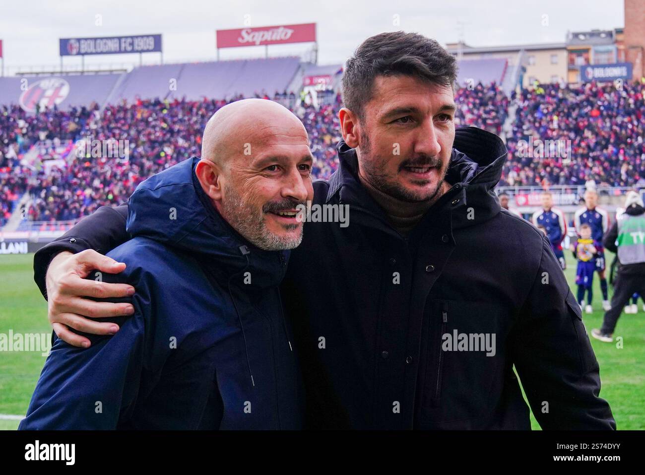 Bologna, Italy. 18th Jan 2025. The head coach Vincenzo Italiano ...