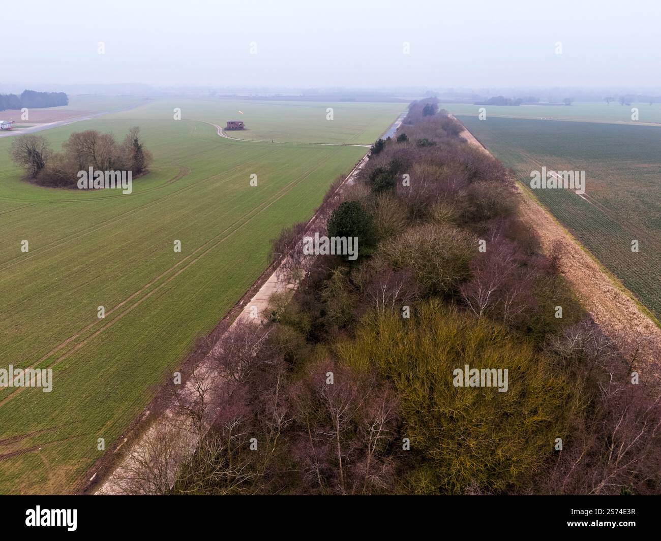 Possible Bomb crater or Marl Pit in the North Norfolk landscape around ...