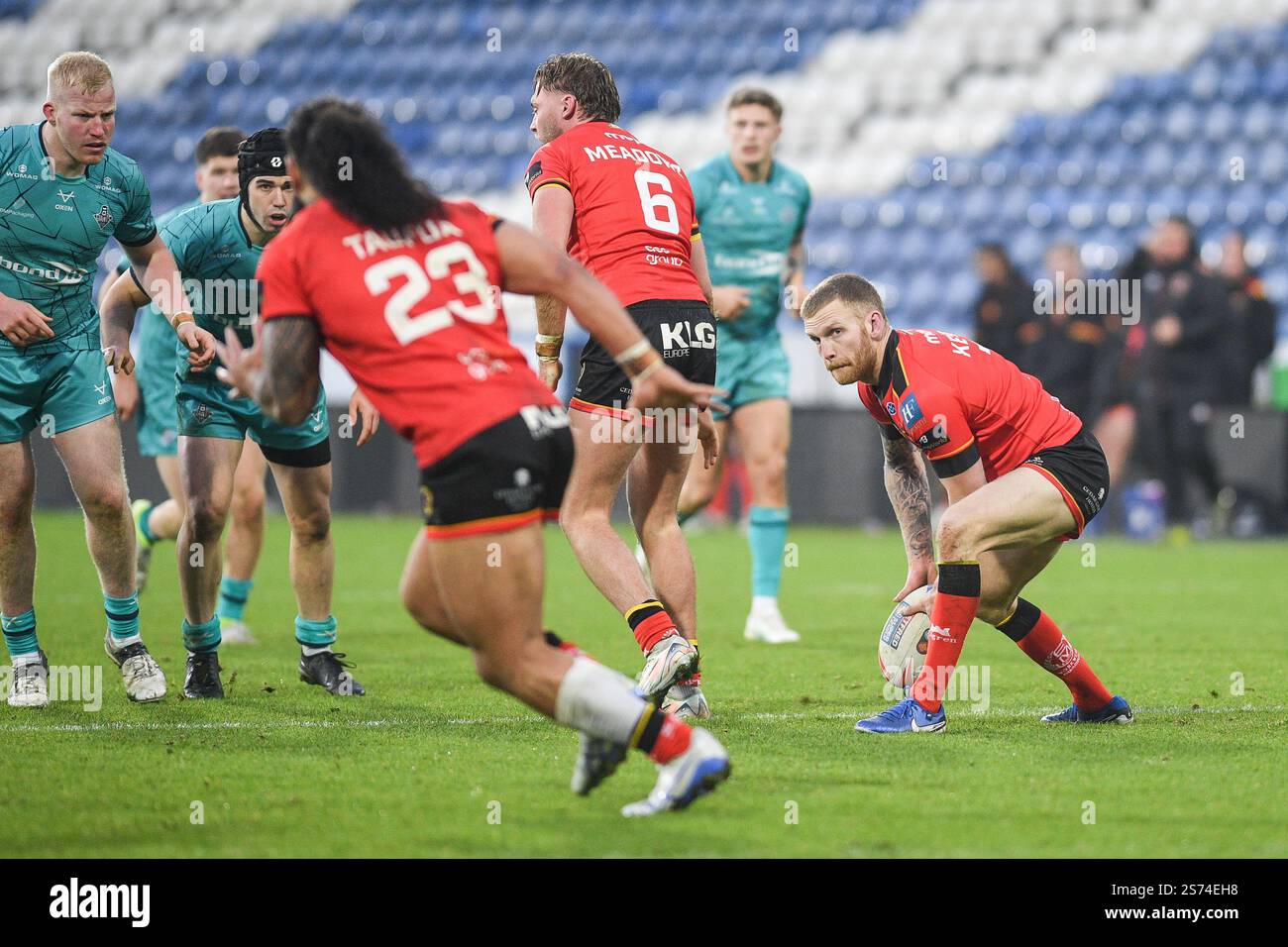 Huddersfield, England - 18h January 2024 - Joe Keyes of Bradford Bulls ...