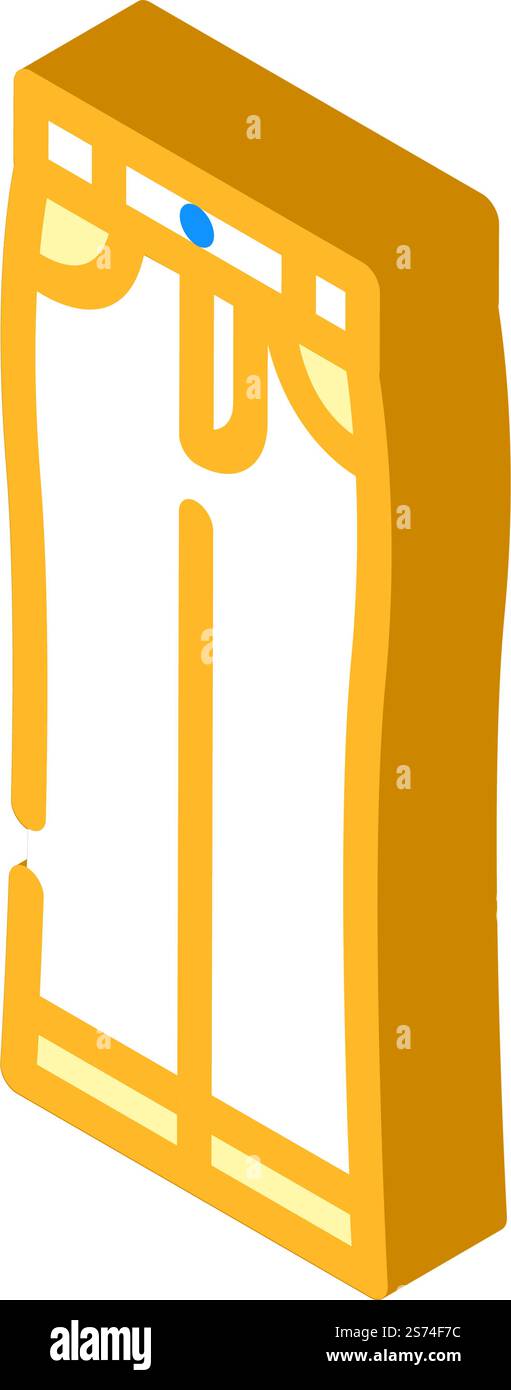 bootcut pants clothes isometric icon vector. bootcut pants clothes sign ...