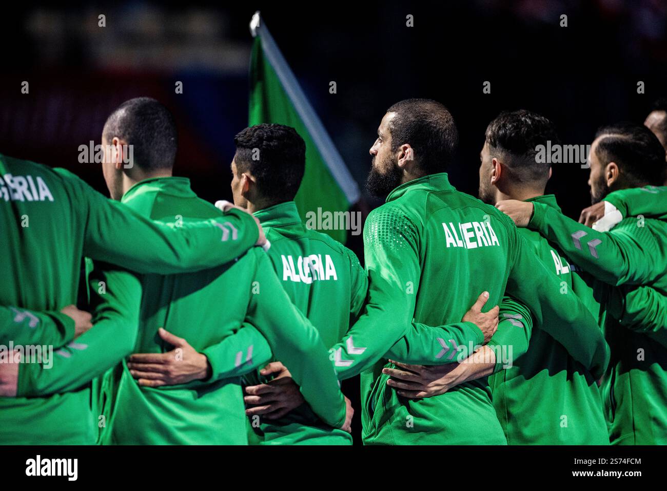 Herning, Denmark. 18th Jan, 2025. The players from the national team of ...