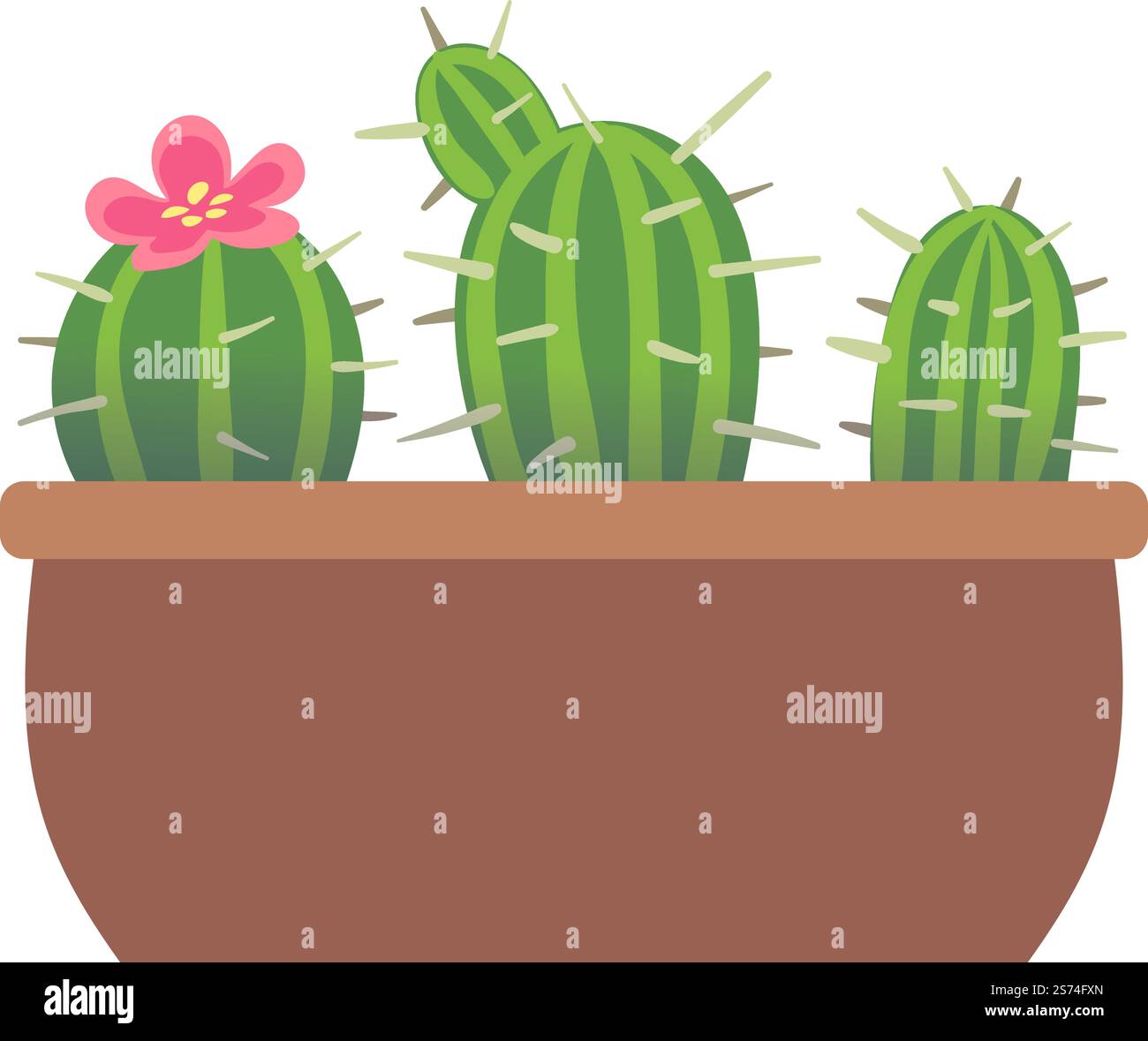 Sticker style flower pot Stock Vector Images - Alamy