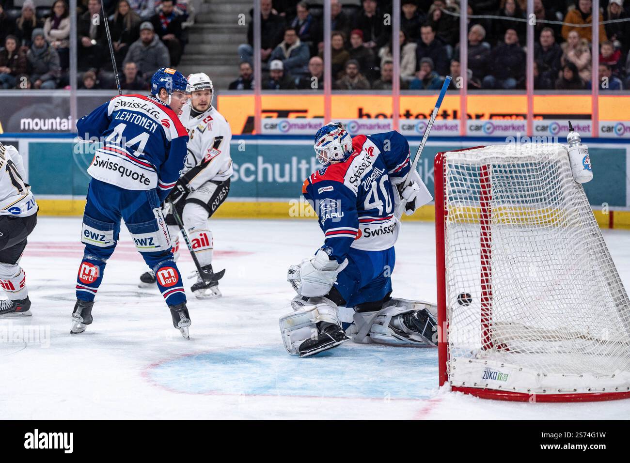 18/01/2025, Zurich, Swiss Life Arena, NL: ZSC Lions - HC Lugano, #40 ...