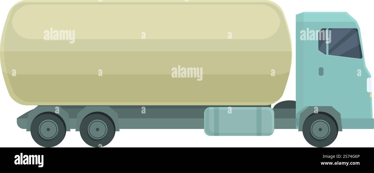 Road truck icon cartoon vector. Gasoline tanker. Gas petrol. Road truck ...