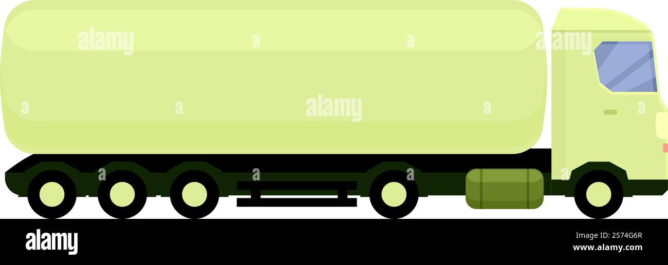 Cargo truck icon cartoon vector. Tank cistern. Fuel gas. Cargo truck ...