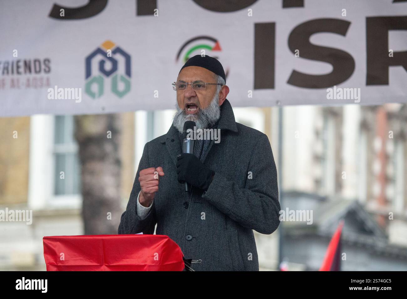 London, England, UK. 18th Jan, 2025. Founder of Friends of Al-Aqsa ...