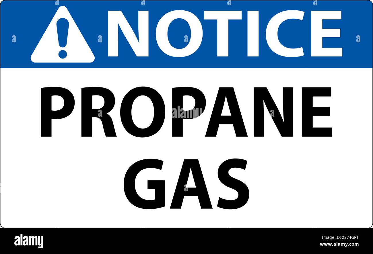 Symbol Propane Notice Label, Propane Gas Sign Stock Vector Image & Art ...