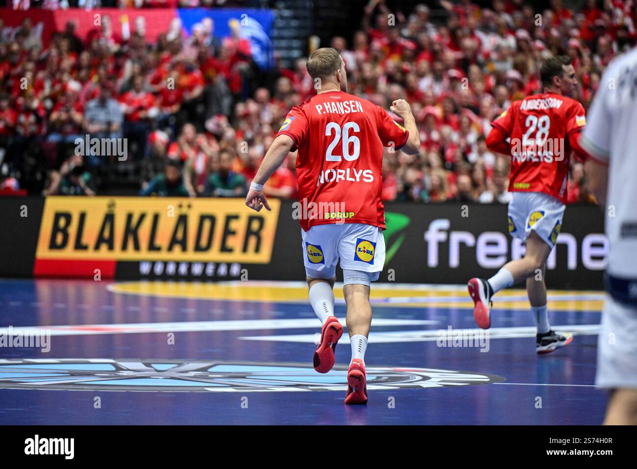 Johan A Plogv Hansen of Denmark Nationalteam during IHF Men's ...