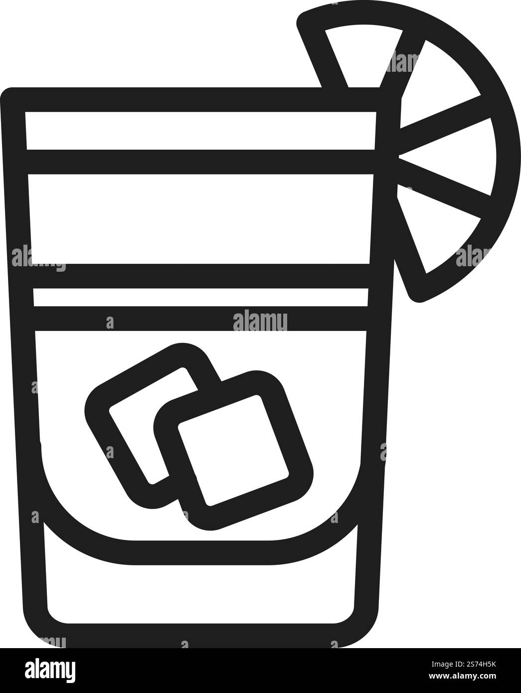 Ice drink art Black and White Stock Photos & Images - Alamy