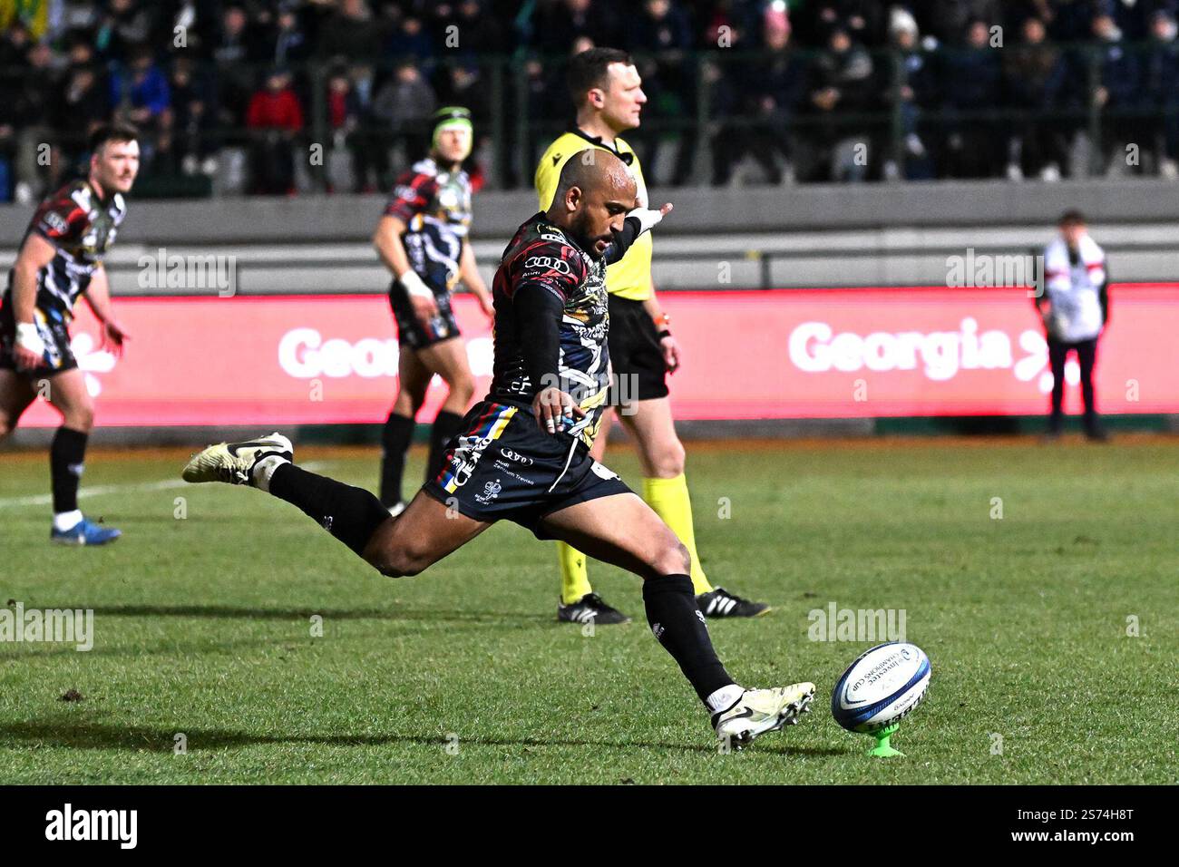 Treviso, Italy. 18th Jan, 2025. Rhyno Smith ( Benetton Rugby ) during ...