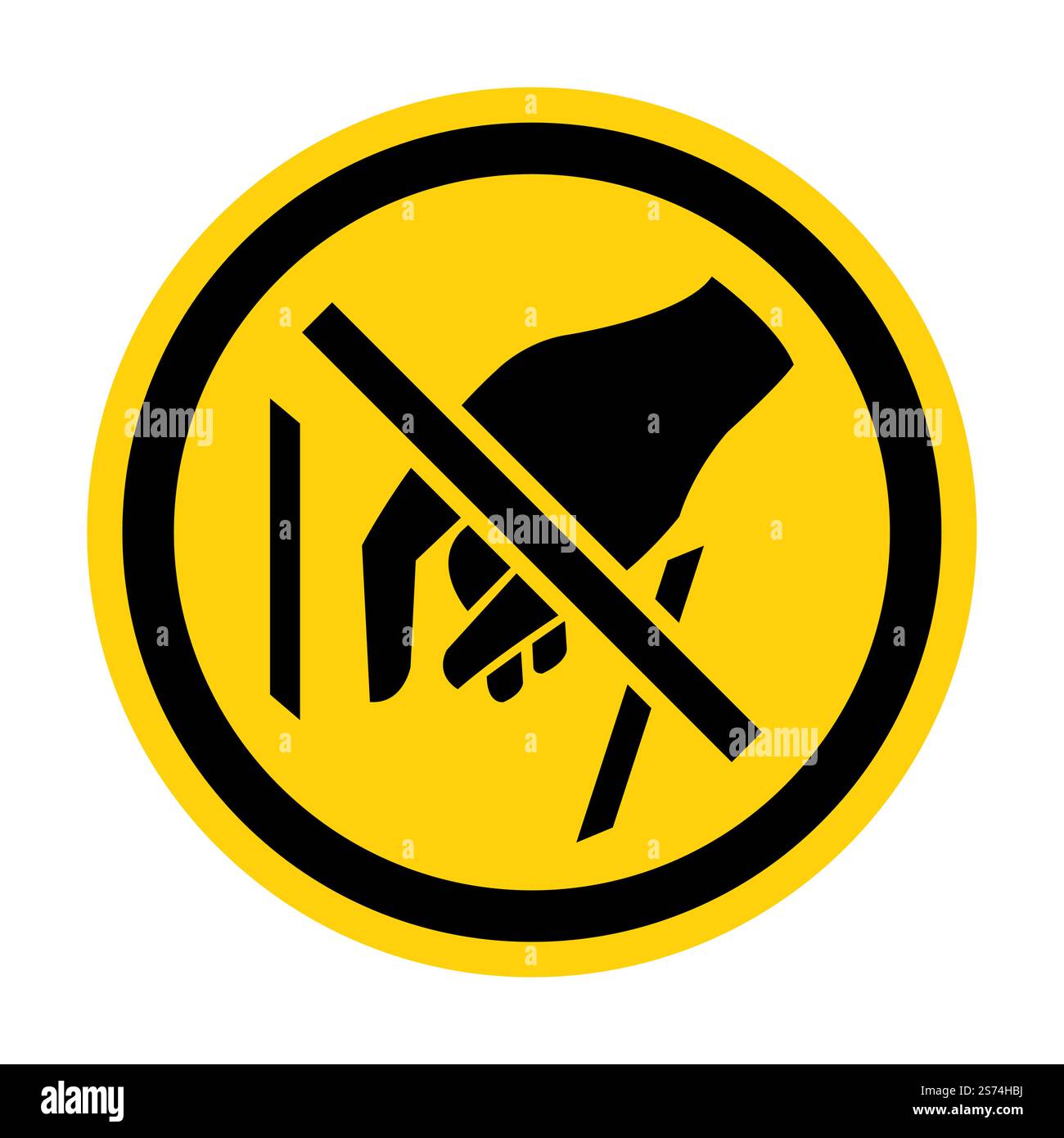 No reaching in, do not touch Stock Vector Image & Art - Alamy