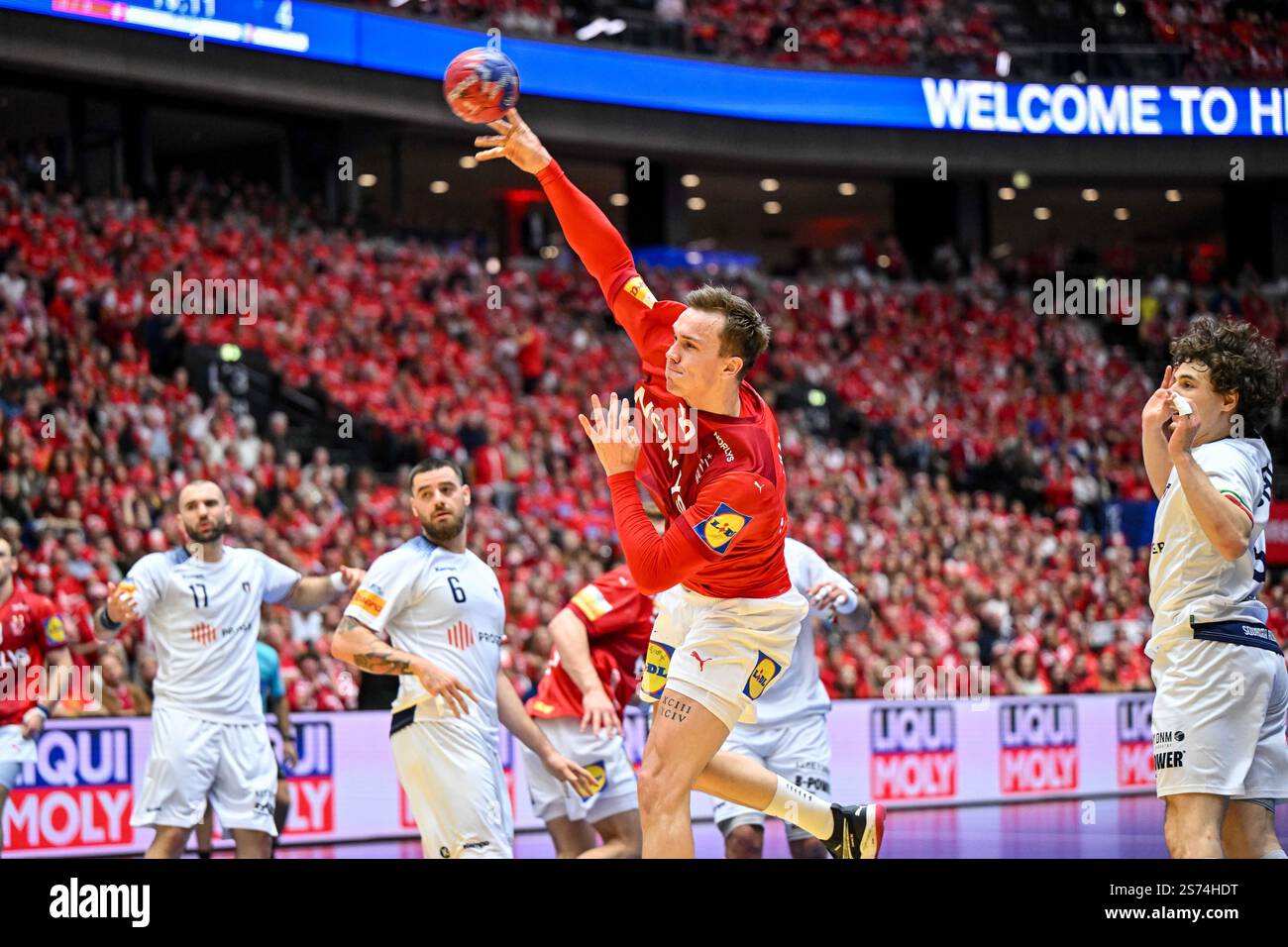 Lasse B. Andersson of Denmark Nationalteam during IHF Men's - Handball ...