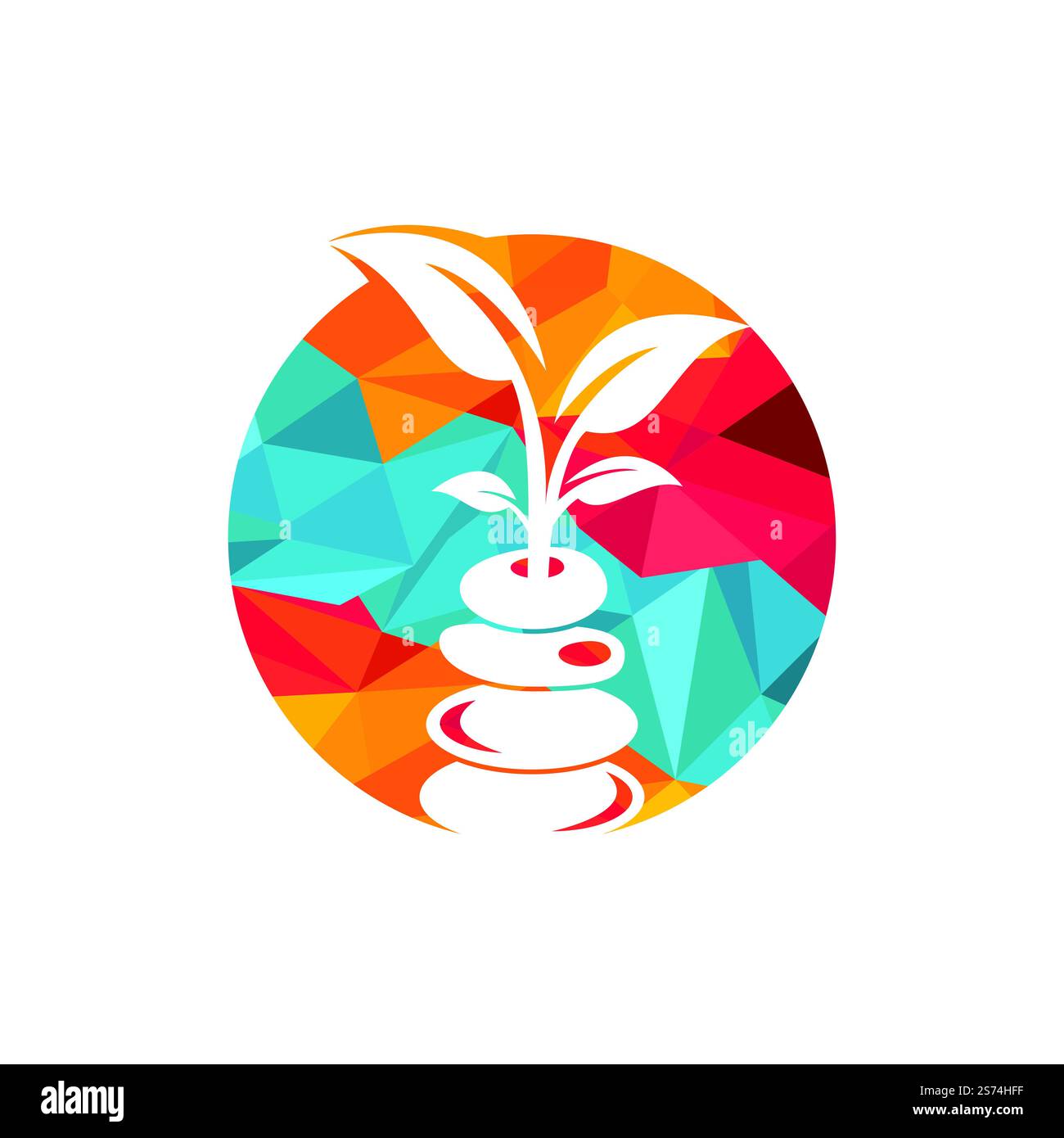 Spa and meditation vector logo design. Zen and wellness logo concept ...