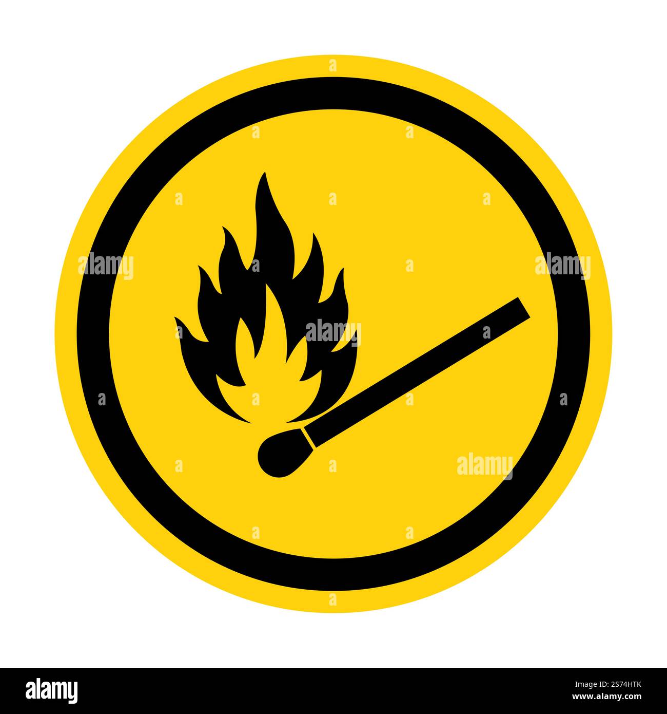 No Fire, No Matches or Open Flame Sign Stock Vector Image & Art - Alamy