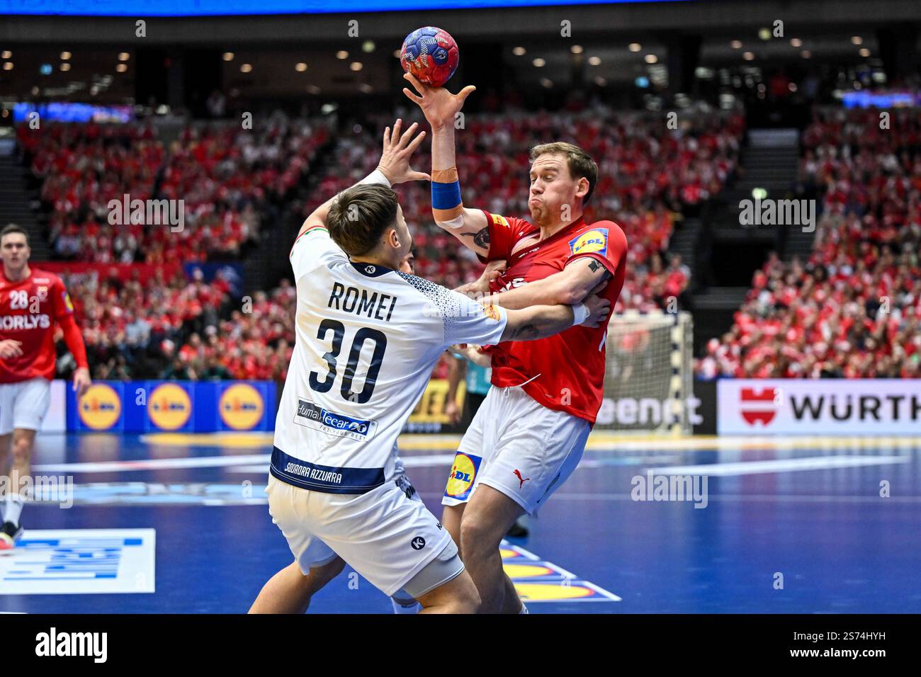 Herning, Denmark. 18th Jan, 2025. Tommaso Romei of Italy Nationalteam ...