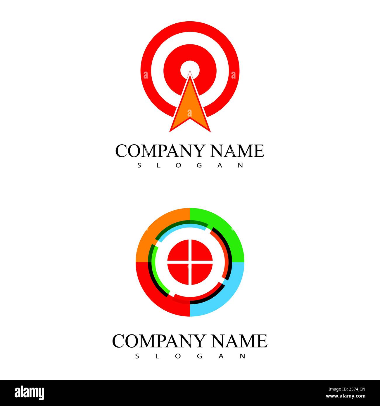 Sniper sight symbol Crosshair target logo vector Stock Vector Image ...