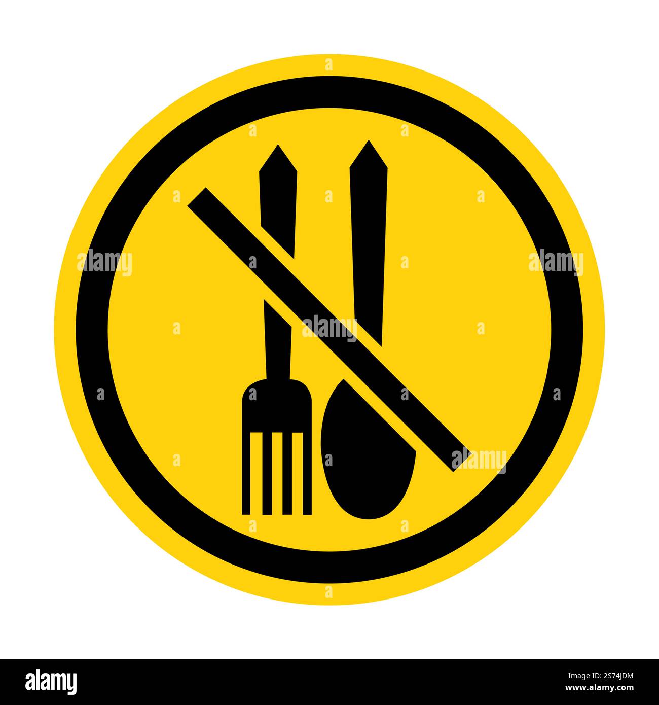 No Food Allowed Symbol On White Background Stock Vector Image & Art - Alamy