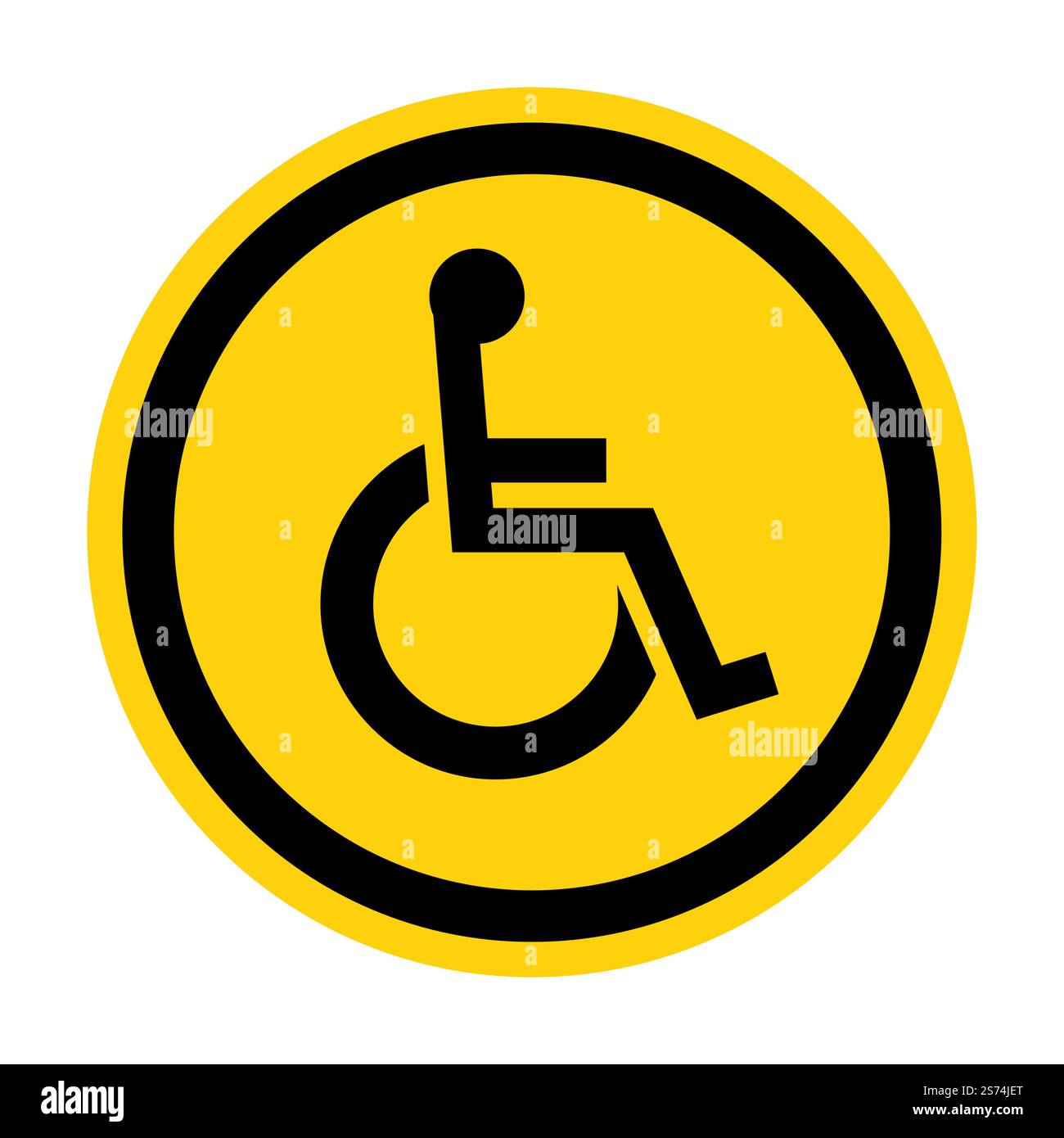 Accessible Parking Sign On White Background Stock Vector Image & Art ...