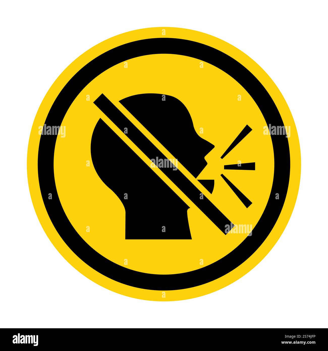 Keep Silence Symbol On White Background Stock Vector Image & Art - Alamy