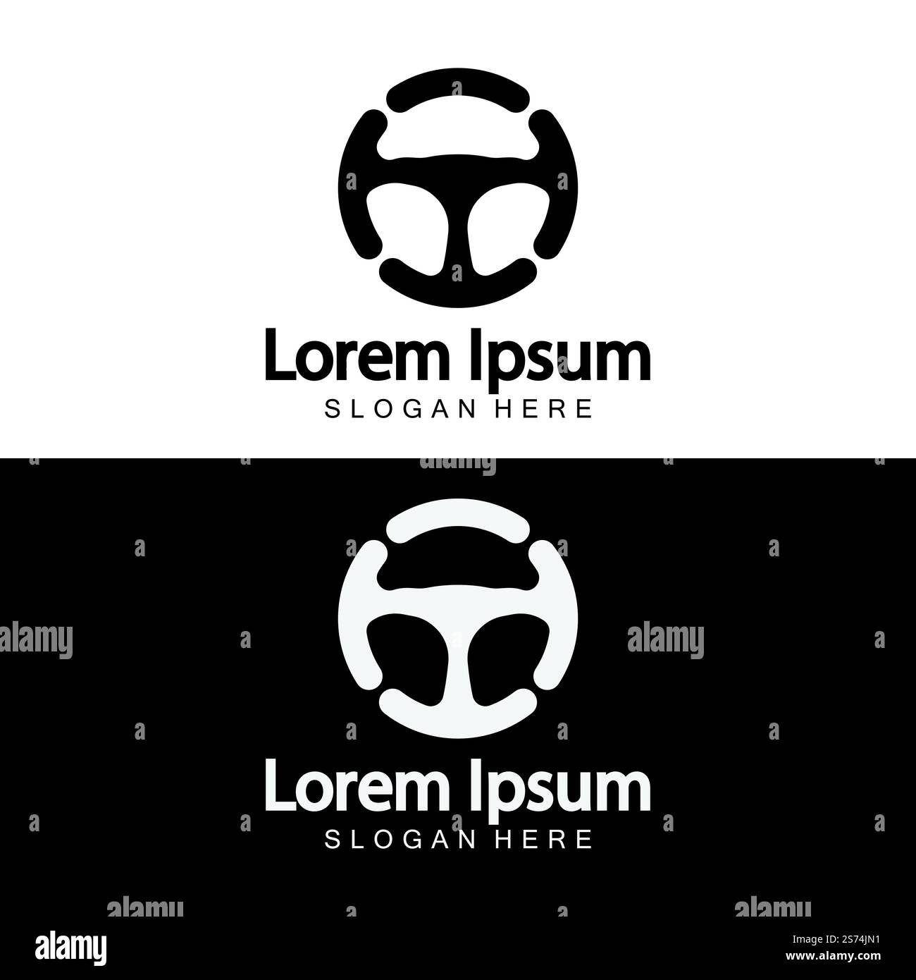 Steering wheel logo. Vector illustration Stock Vector Image & Art - Alamy