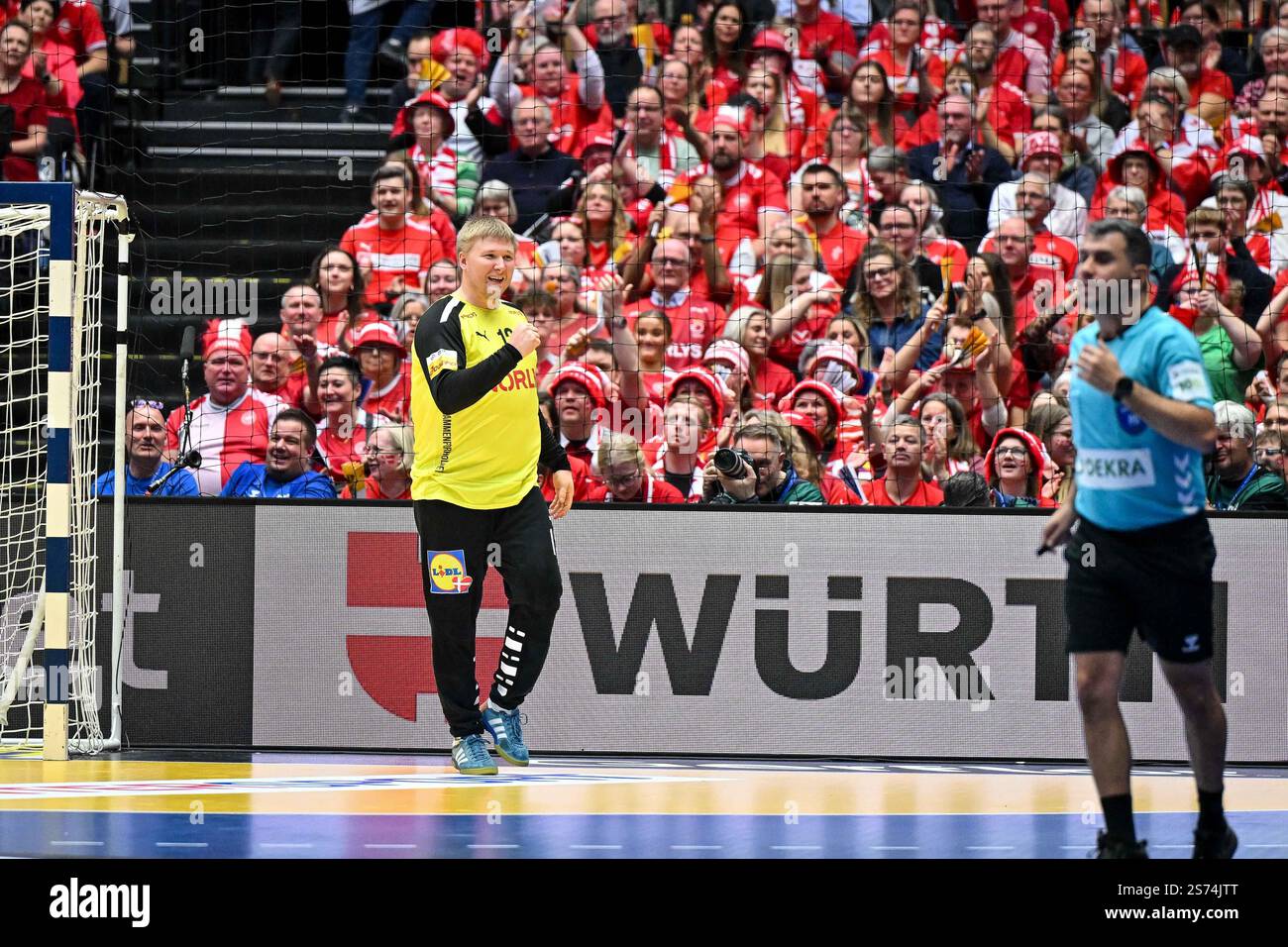 Herning, Denmark. 18th Jan, 2025. Emil Nielsen of Denmark Nationalteam ...