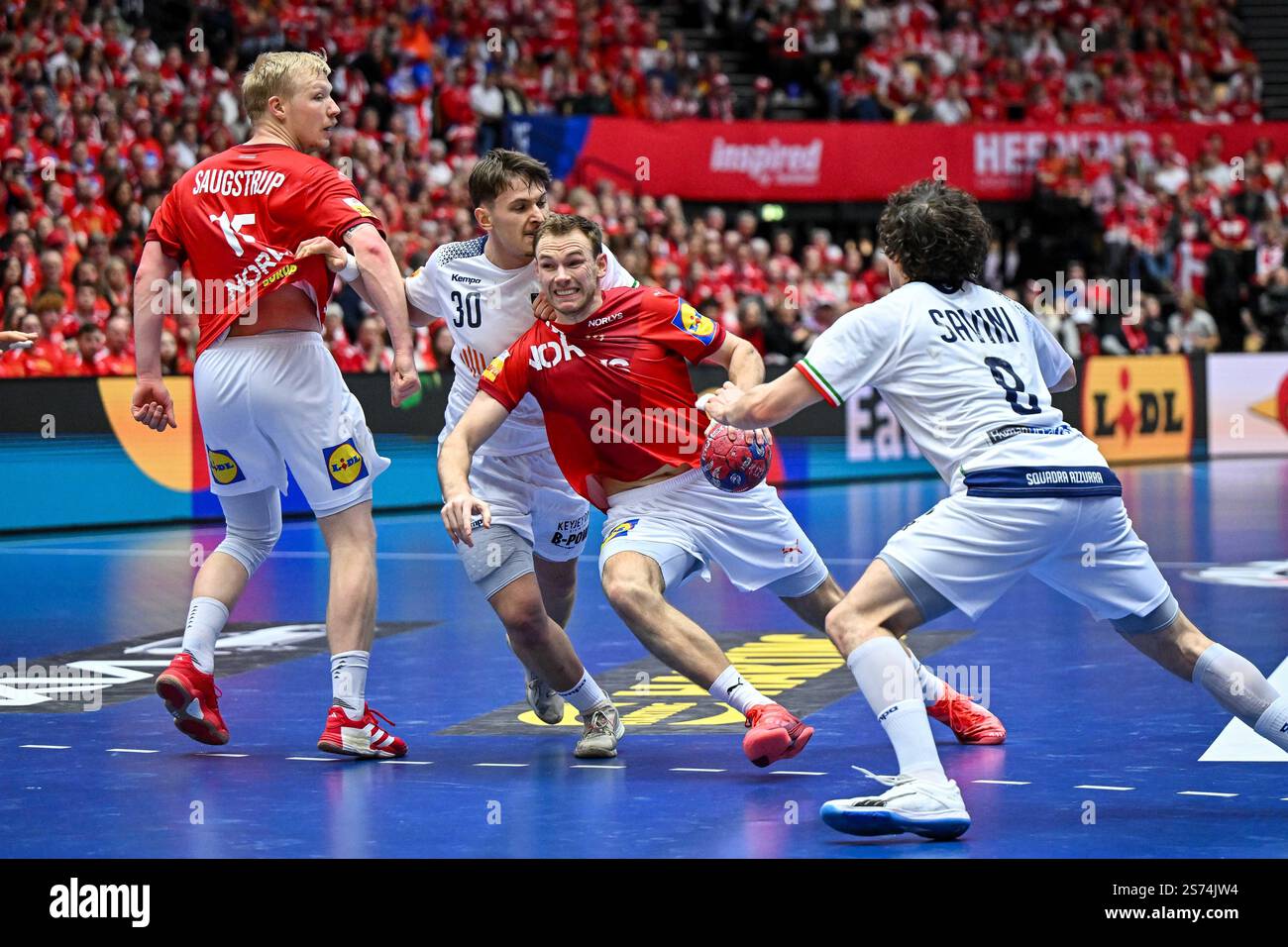 Mathias Gidsel of Denmark Nationalteam during IHF Men's - Handball ...