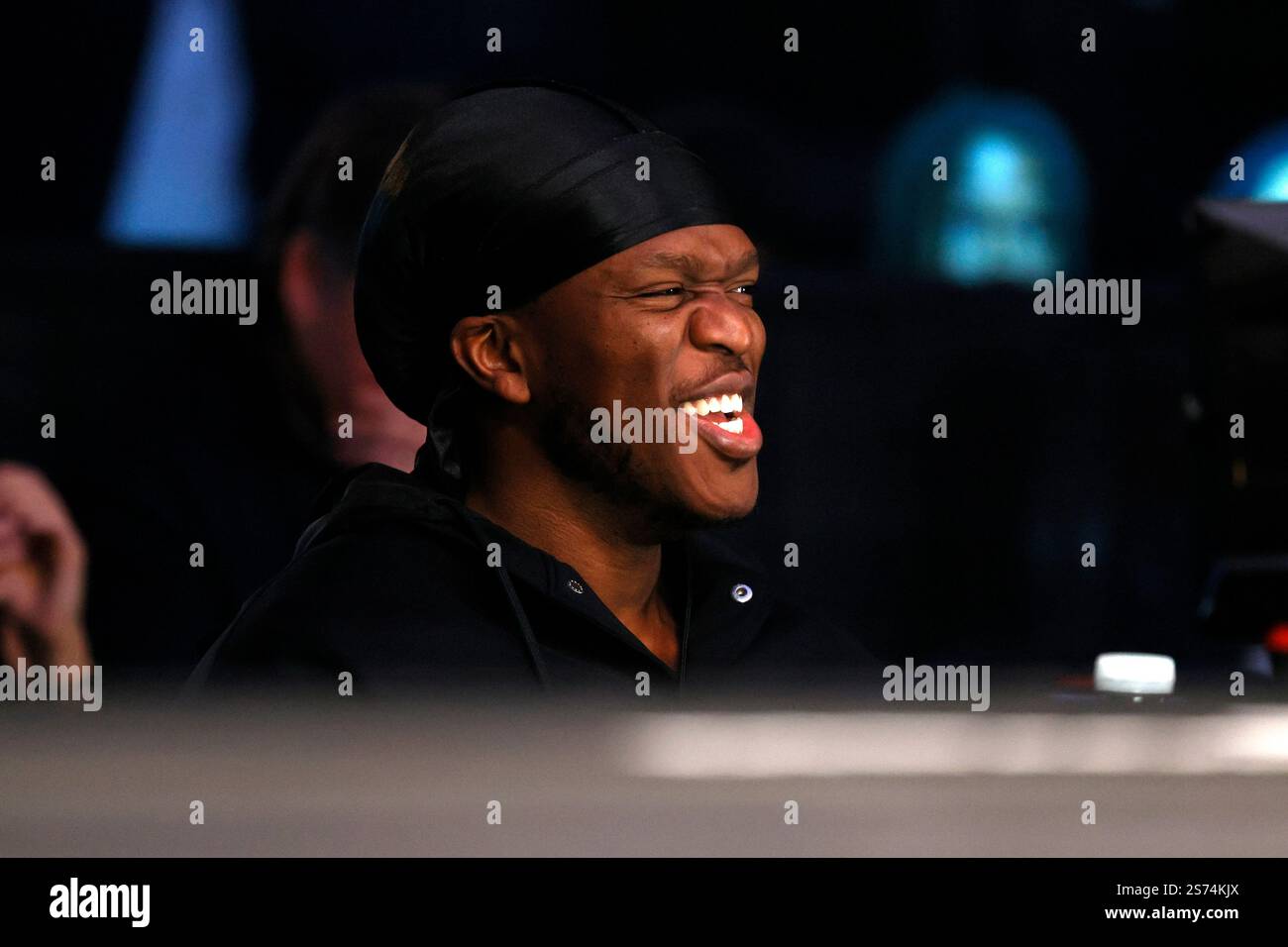 Ksi by the ringside at the co op live arena, manchester. hi-res stock ...