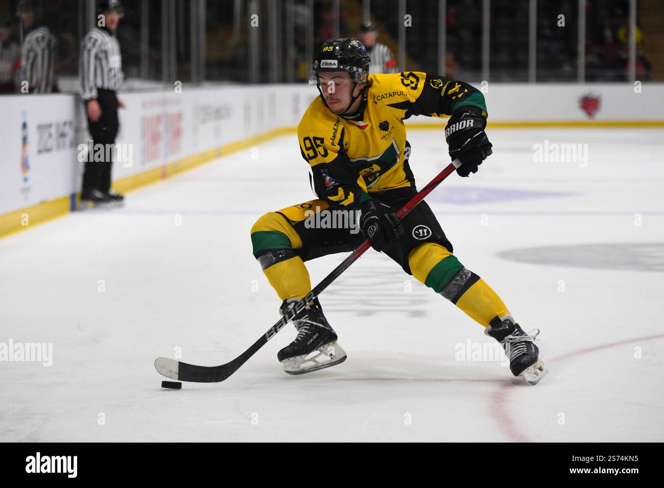 18th January 2025; Vindico Arena, Cardiff, Wales; IIHF Continental Cup Ice Hockey, Bruleurs de ...