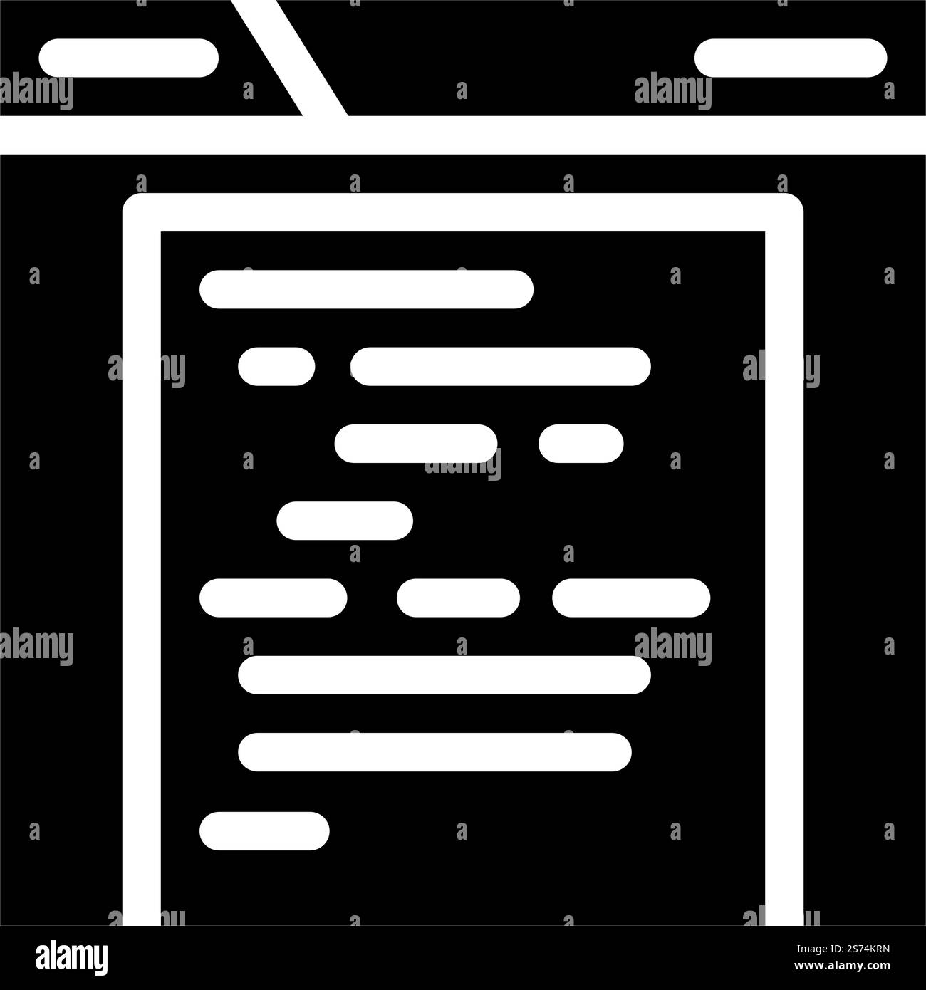 archive folder glyph icon vector. archive folder sign. isolated symbol ...