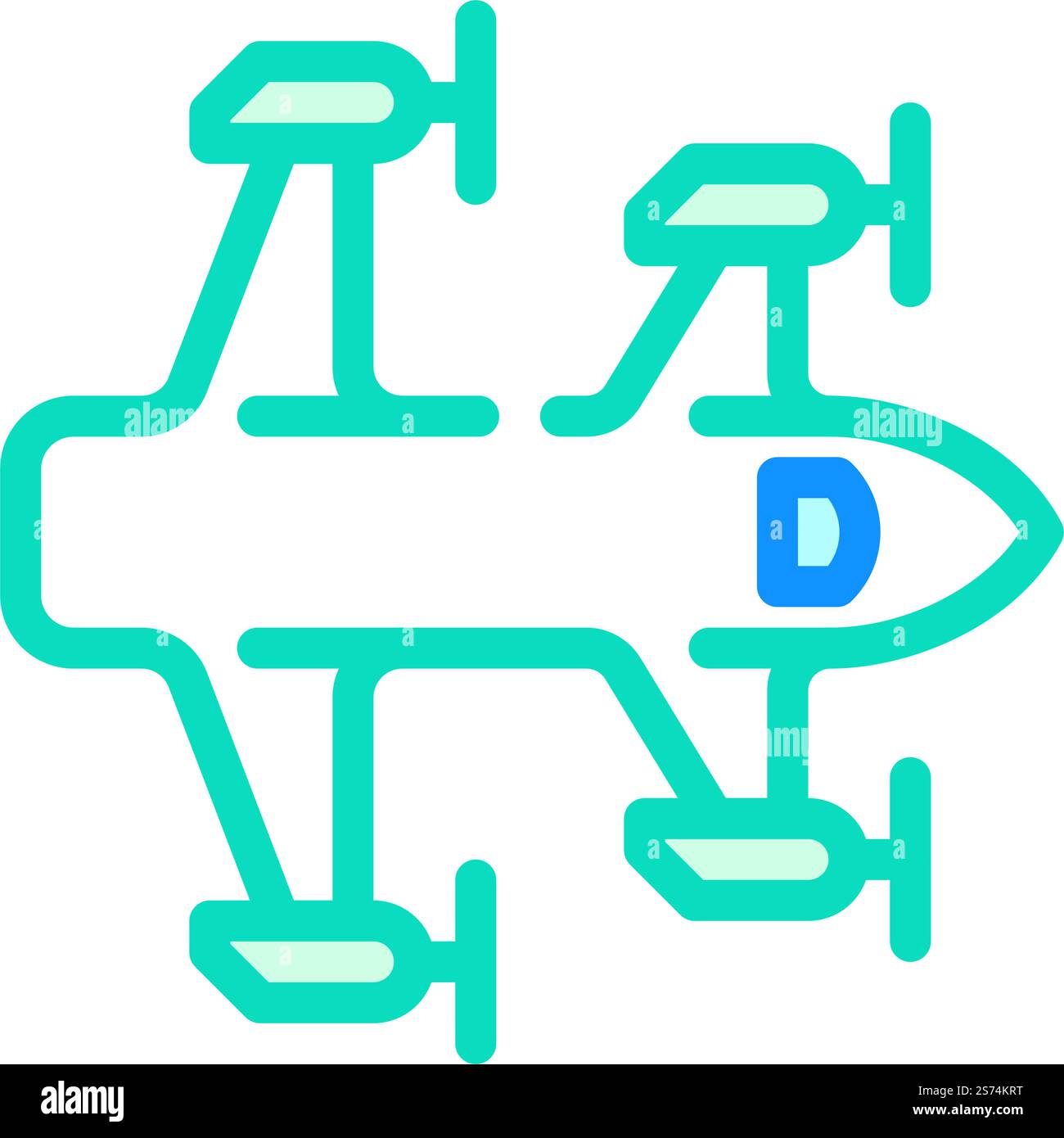 tiltrotor airplane aircraft color icon vector. tiltrotor airplane ...