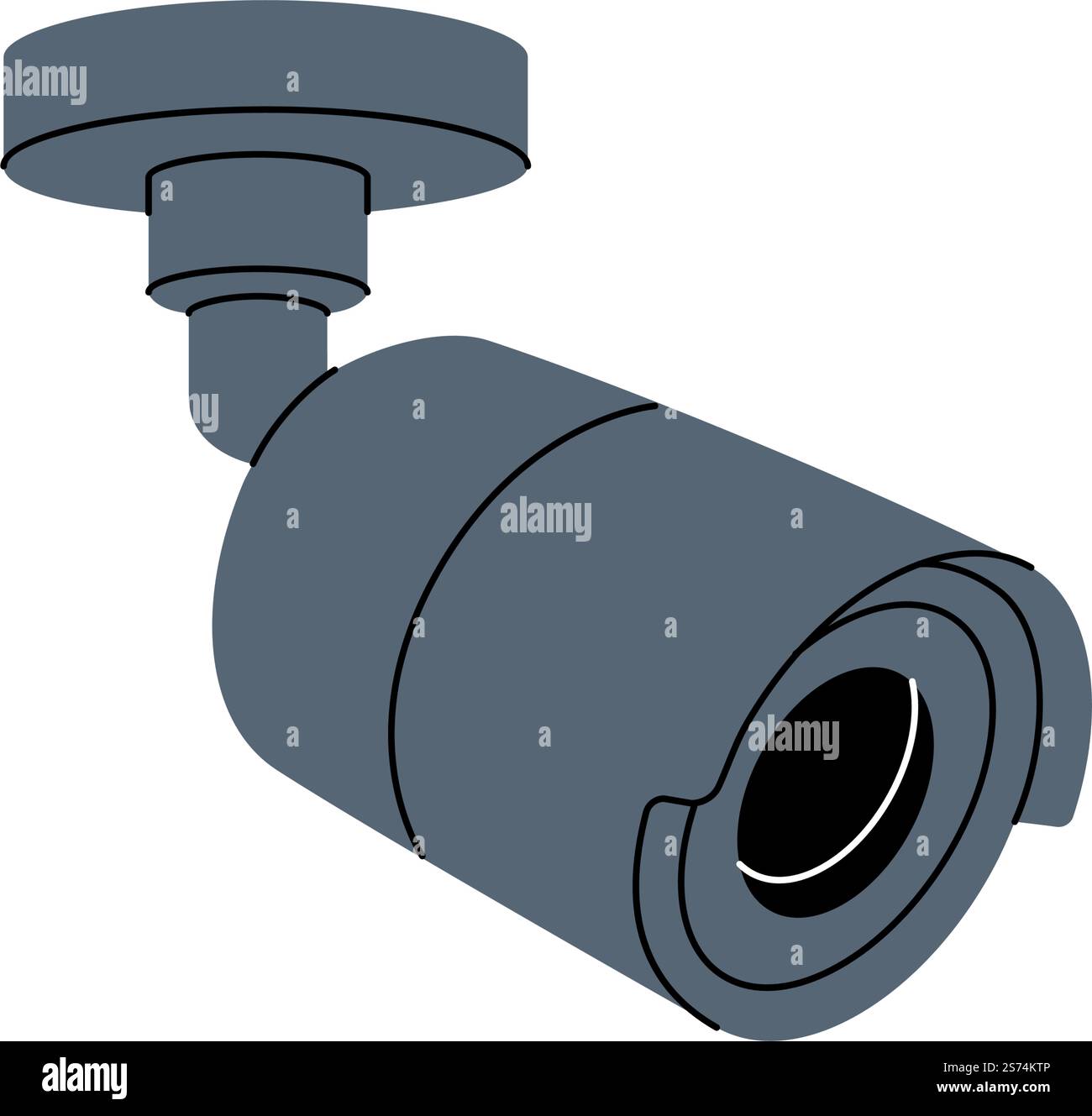 Surveillance camera. Security surveillance system. Vector illustration ...