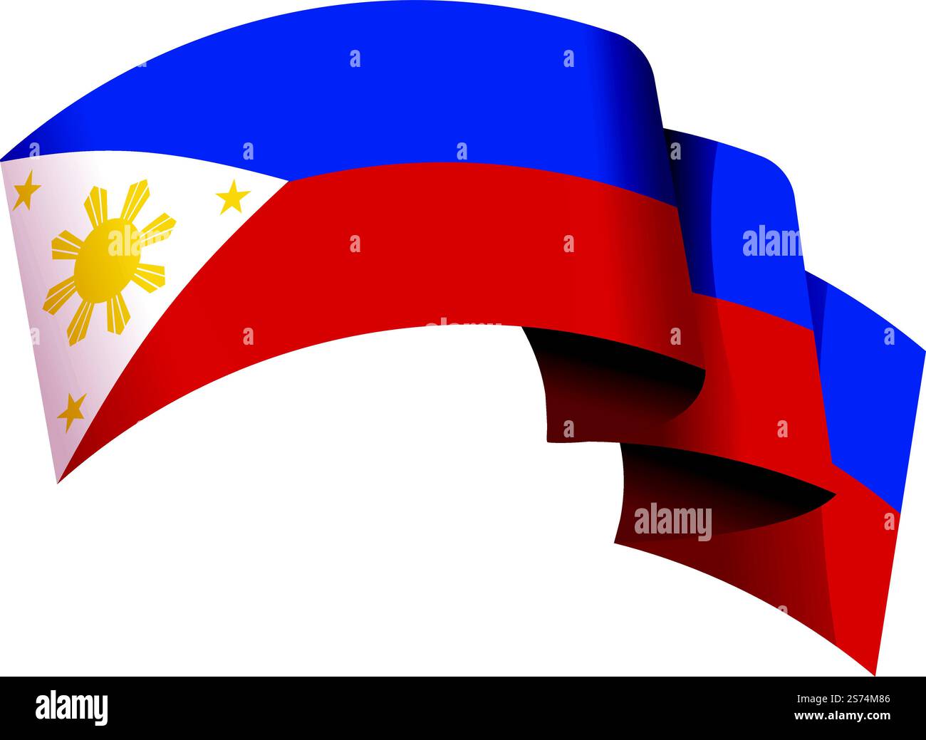 Philippines wind flag icon cartoon vector. Culture travel. National map ...