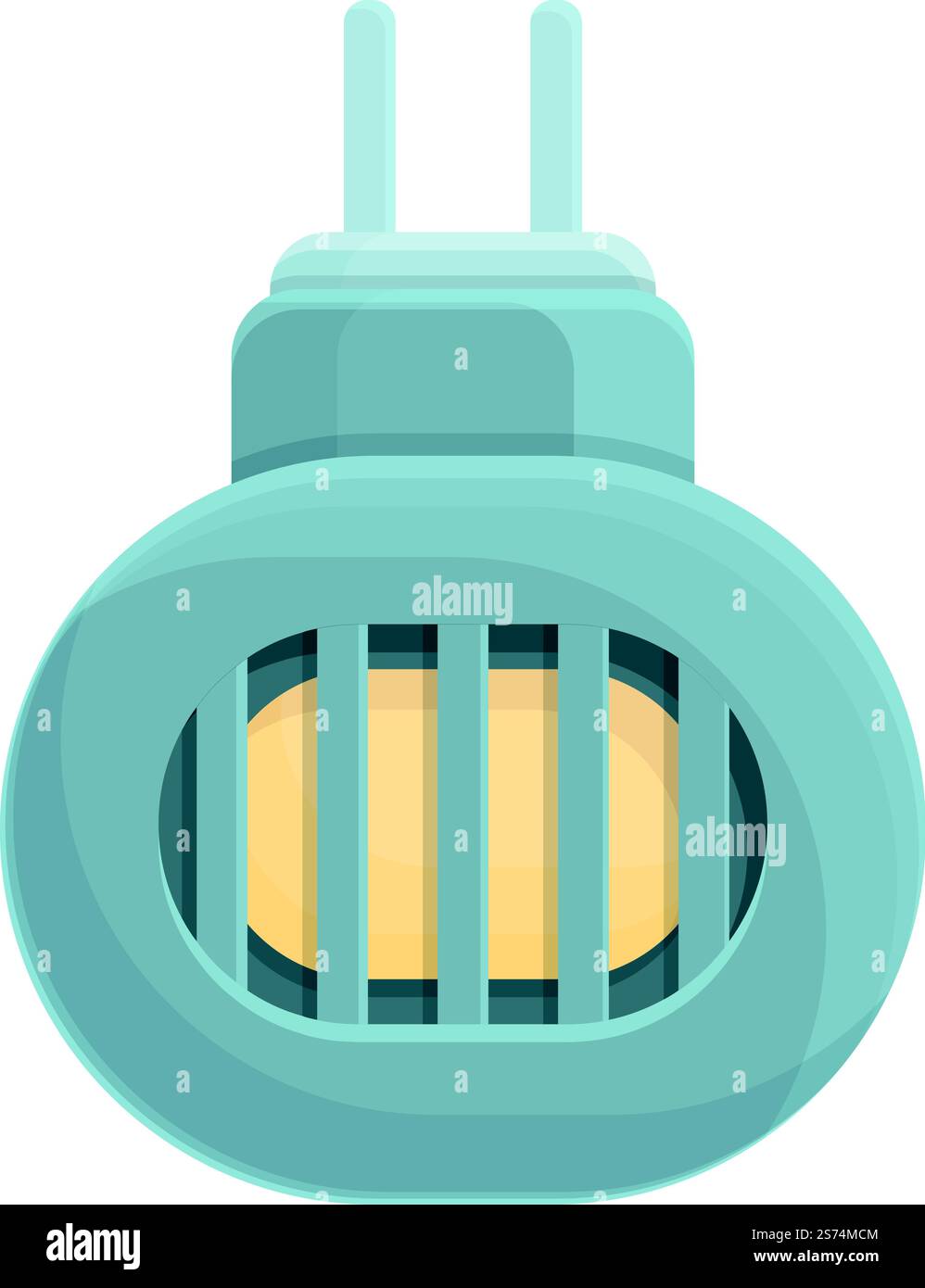 Plug mosquito protect icon cartoon vector. Insect control. Chemical fly ...