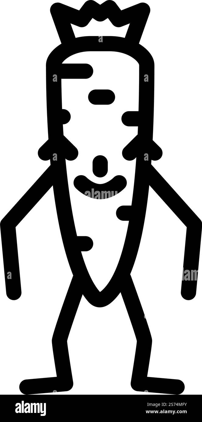 Line paper fresh carrot Black and White Stock Photos & Images - Alamy