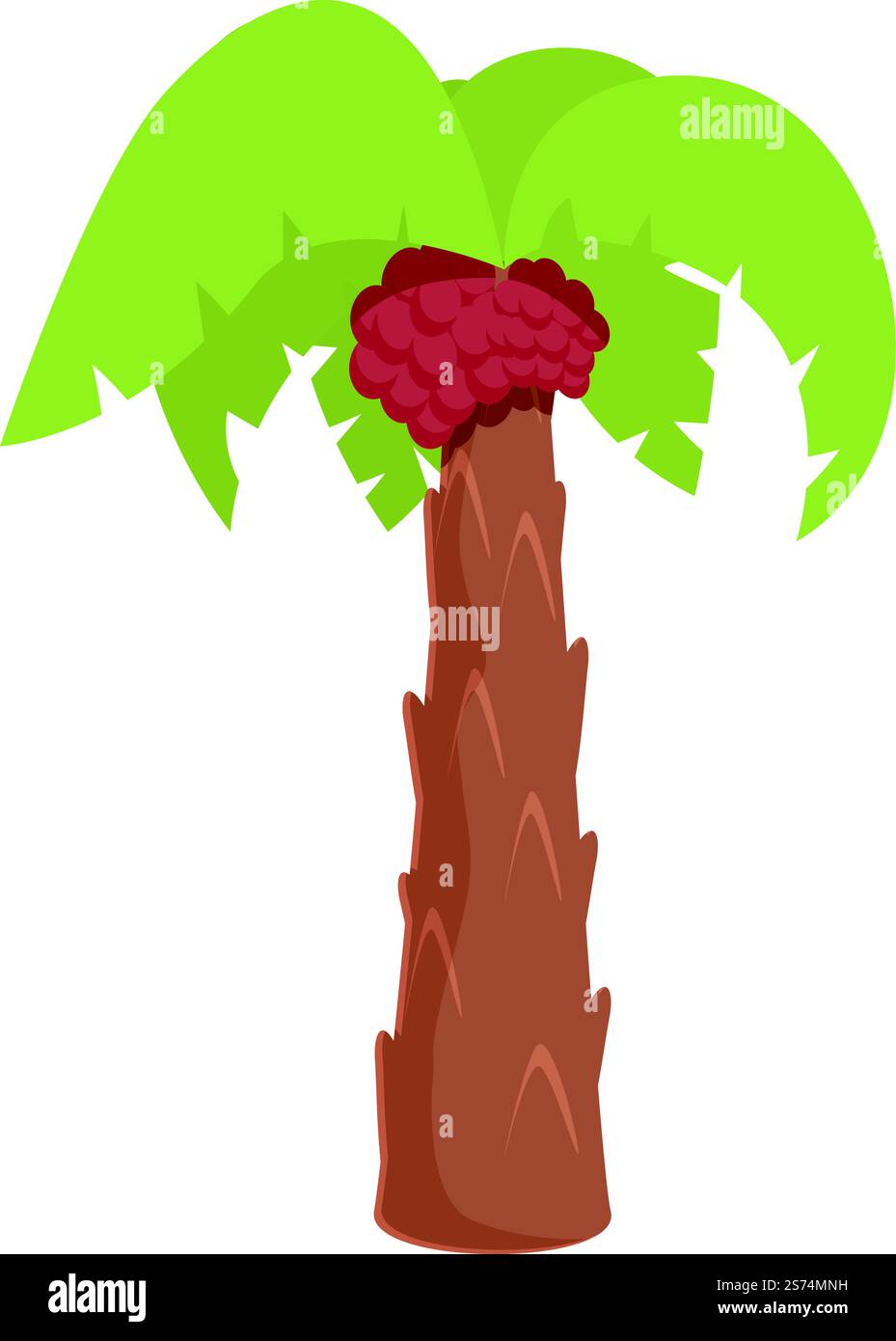 Palm tree icon cartoon vector. Oil food. Tropical extract. Palm tree ...