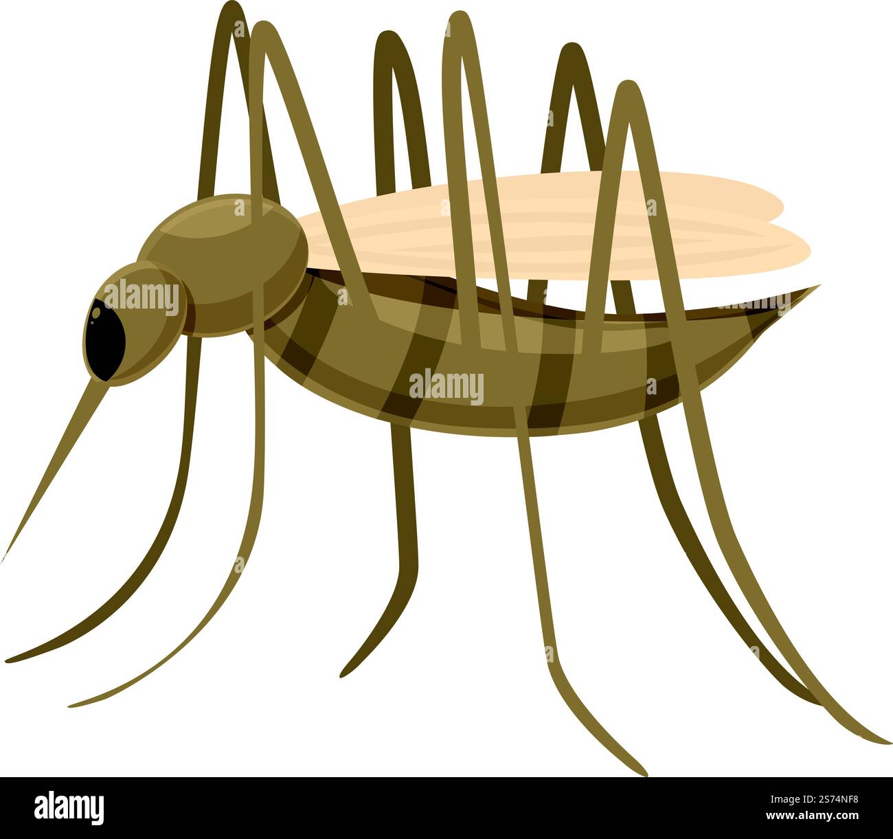 Mosquito icon cartoon vector. Insect protection. Bite control. Mosquito ...