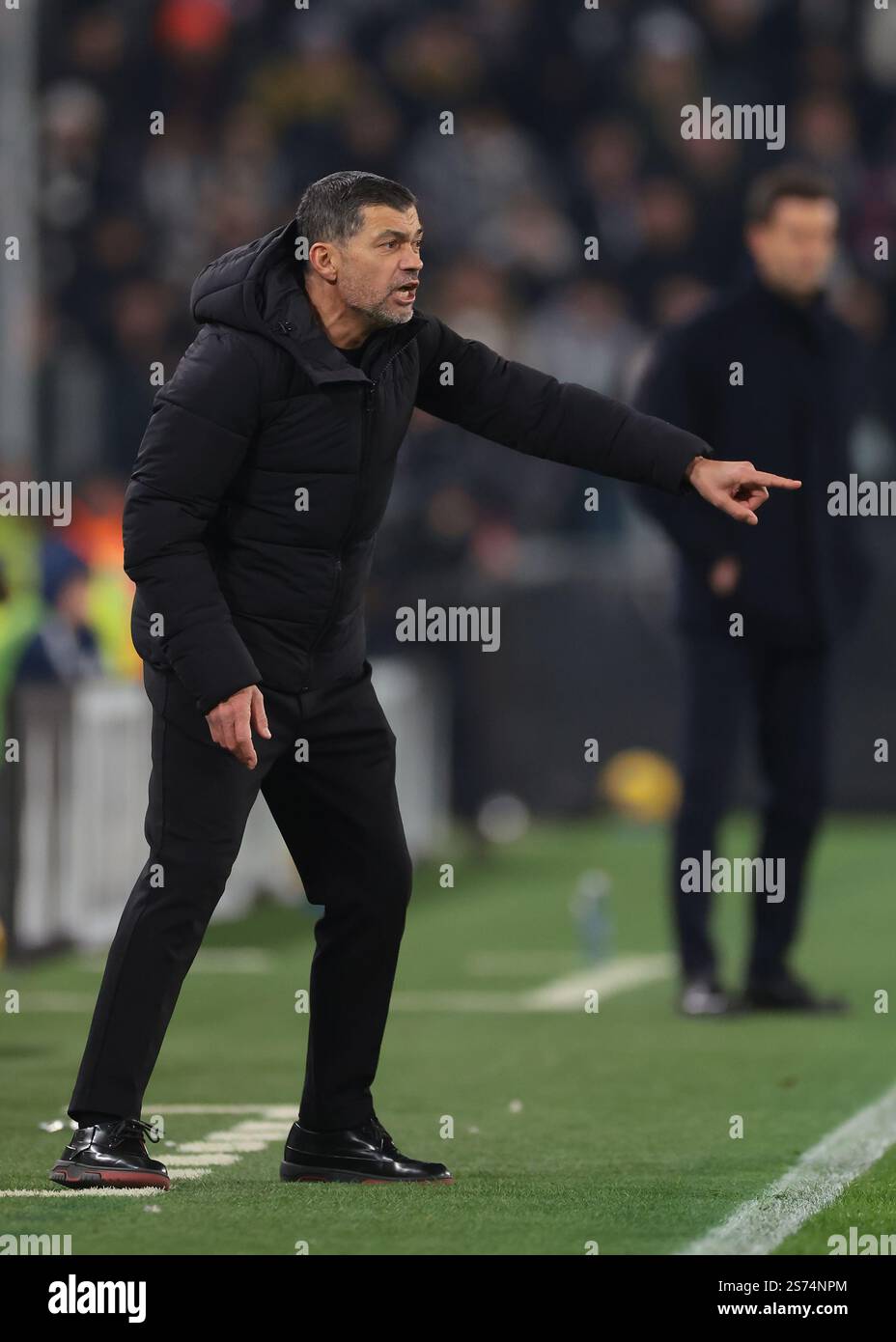 Turin, Italy. 18th Jan, 2025. Sergio Conceicao Head coach of AC Milan ...