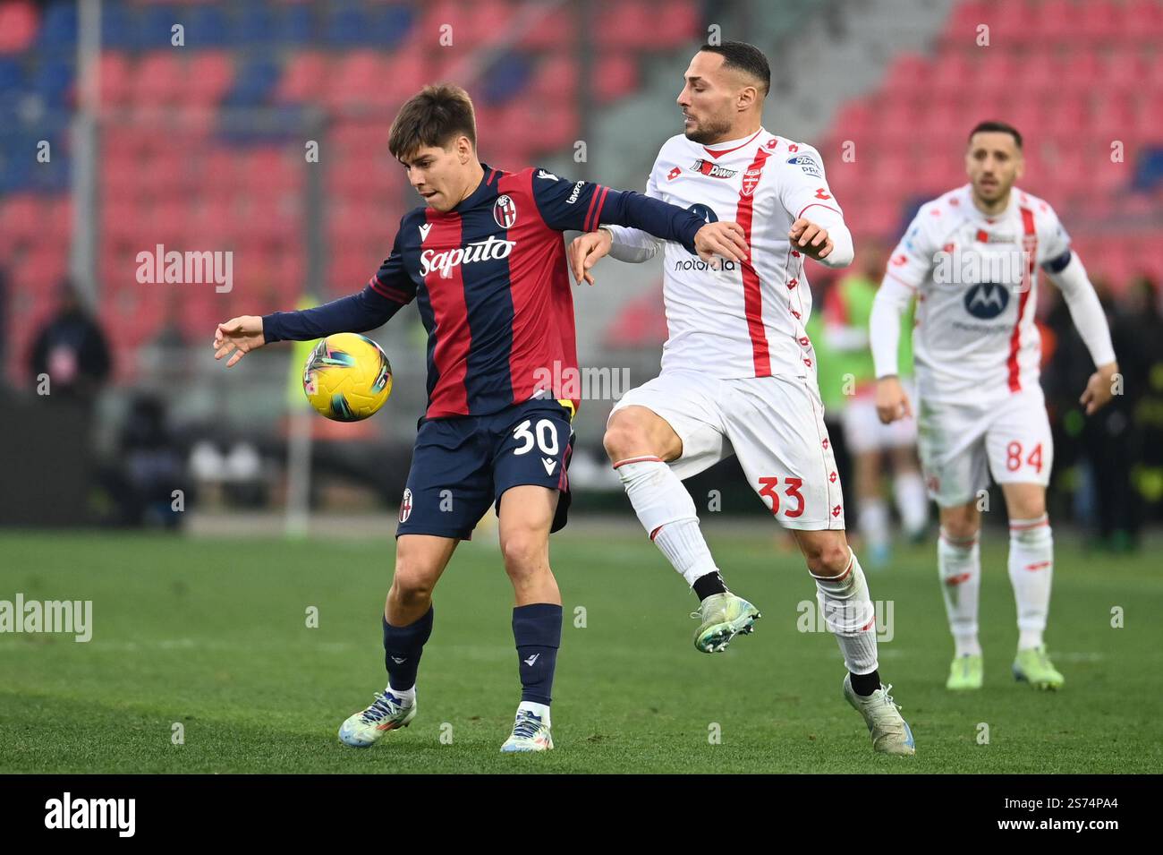 Bologna, Italy. 18th Jan, 2025. Benjamin Dominguez (Bologna Fc) in ...