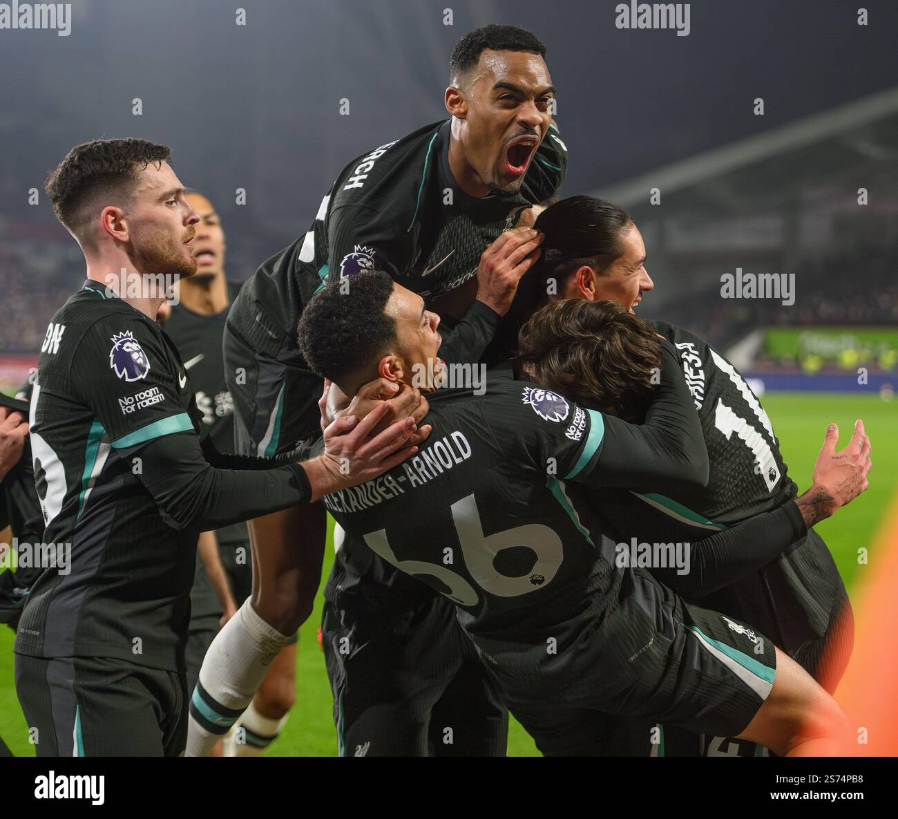 London, UK. 18th Jan, 2025. Brentford v Liverpool - Premier League ...