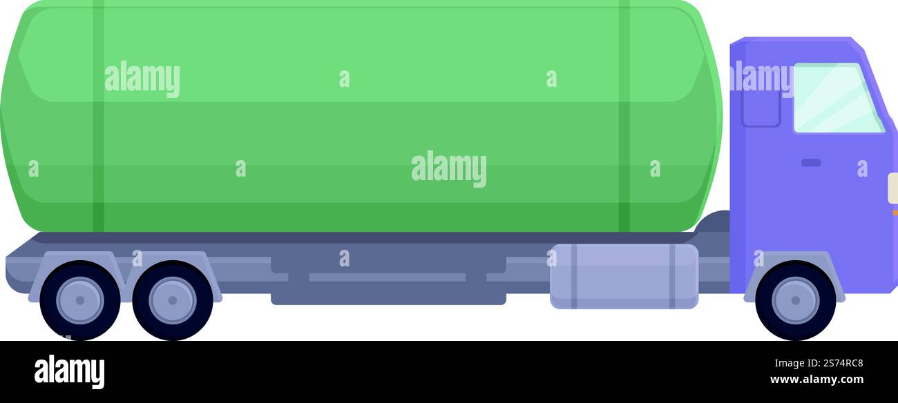 Container tanker icon cartoon vector. Gasoline tank. Diesel tank ...