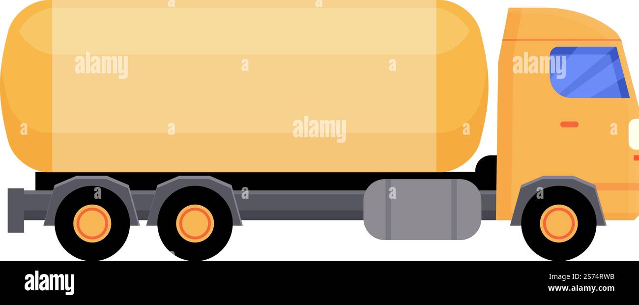 Industry tanker icon cartoon vector. Gasoline truck. Fuel gas. Industry ...