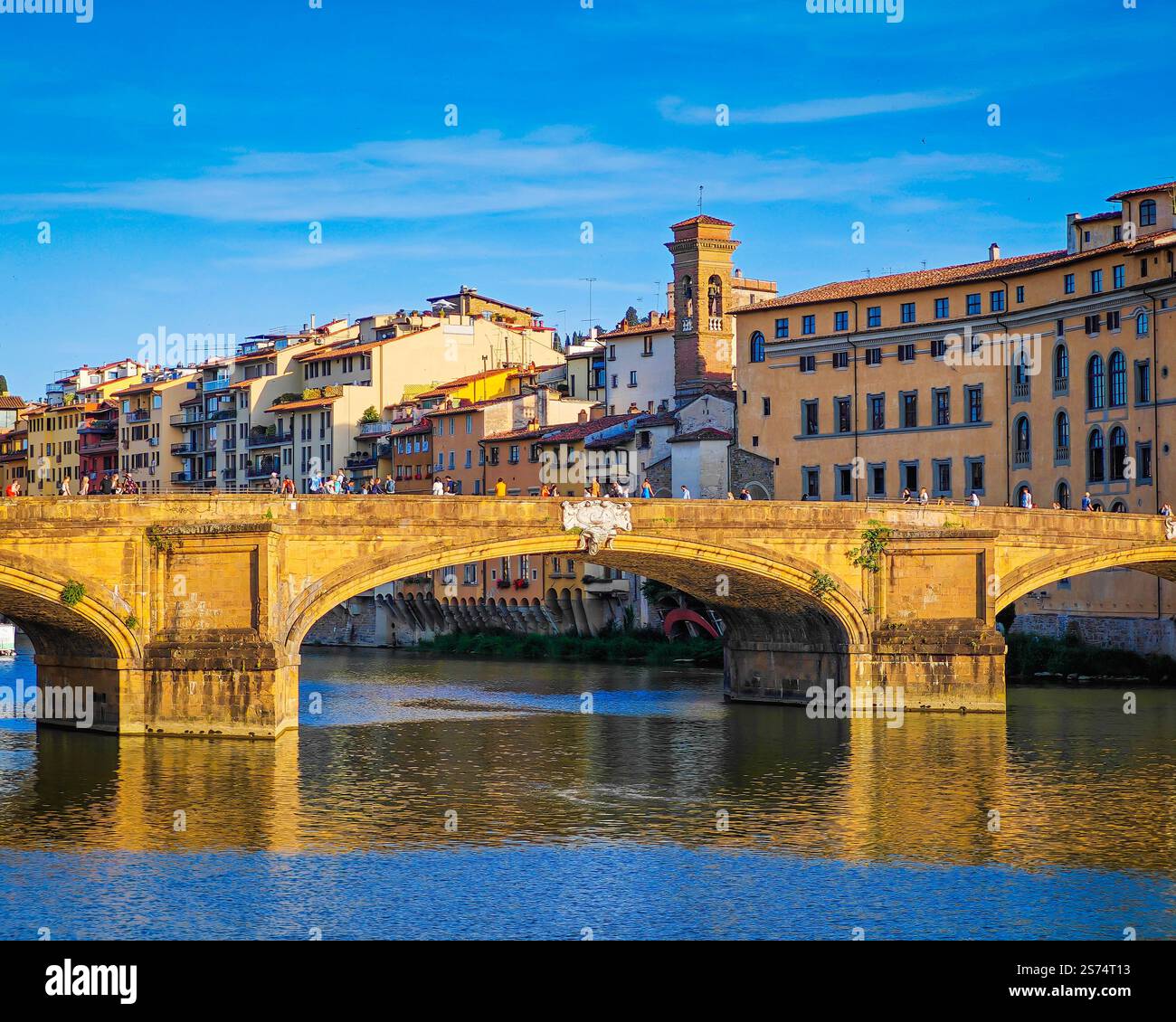 Ponte Santa Trinita, Holy Trinity Bridge bridge over River Arno in ...