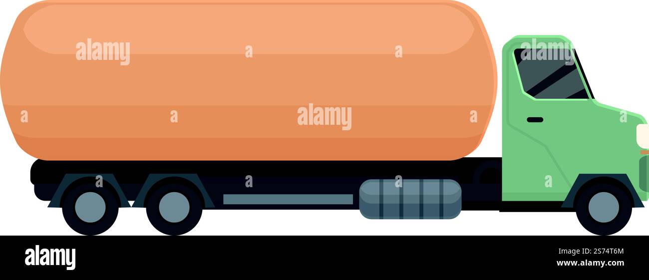 Petroleum tanker icon cartoon vector. Gasoline tanker. Truck tank ...