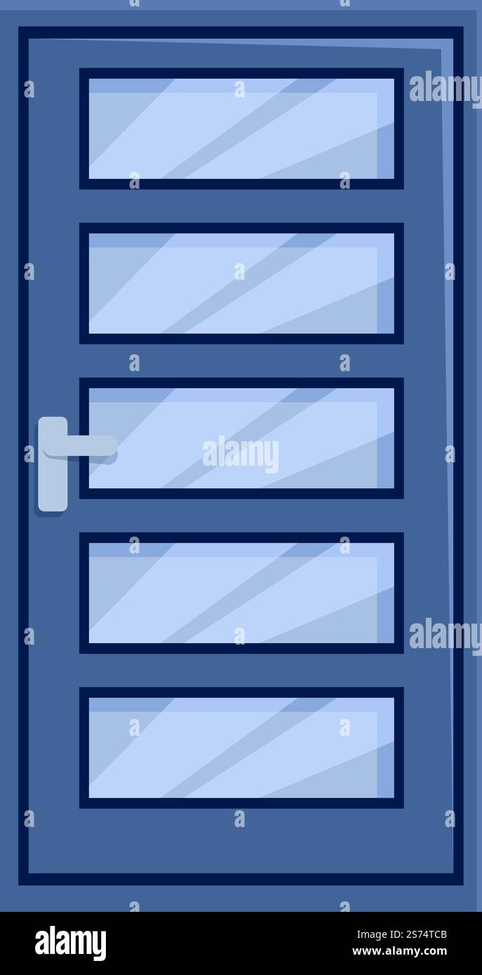 Front door icon cartoon vector. Exterior house. Open room. Front door ...