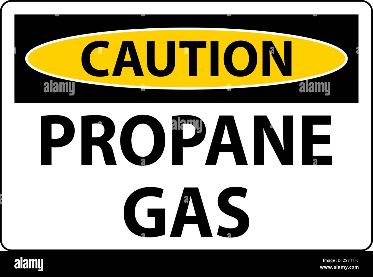 Symbol Propane Caution Label, Propane Gas Sign Stock Vector Image & Art ...