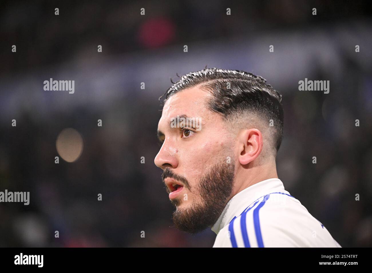 Lyon, France. 18th Jan 2025. 18 Rayan CHERKI (ol) during the Ligue 1 ...