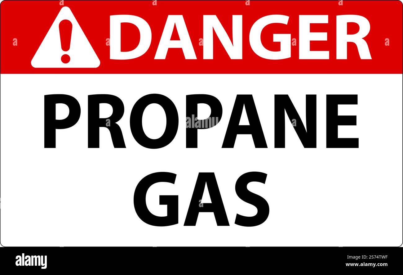 Symbol Propane Danger Label, Propane Gas Sign Stock Vector Image & Art ...