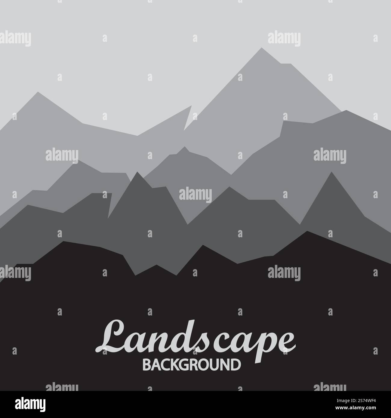 Mountain hills landscape background vector Stock Vector Image & Art - Alamy